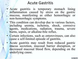 Gastritis - Types & Nutritional Management.ppt
