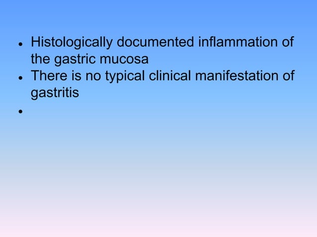 Gastritis presentation, main points and diagnostic | PPT
