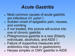 Gastritis presentation, main points and diagnostic | PPT