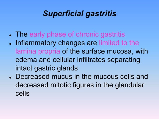 Gastritis presentation, main points and diagnostic | PPT