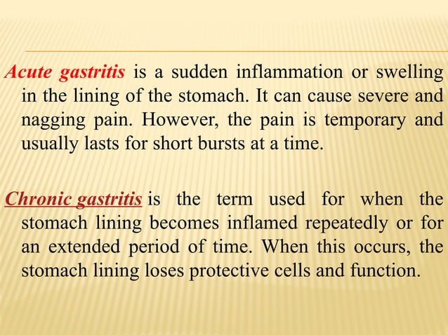 The GASTRITIS & Its Management.... pptx | PPTX