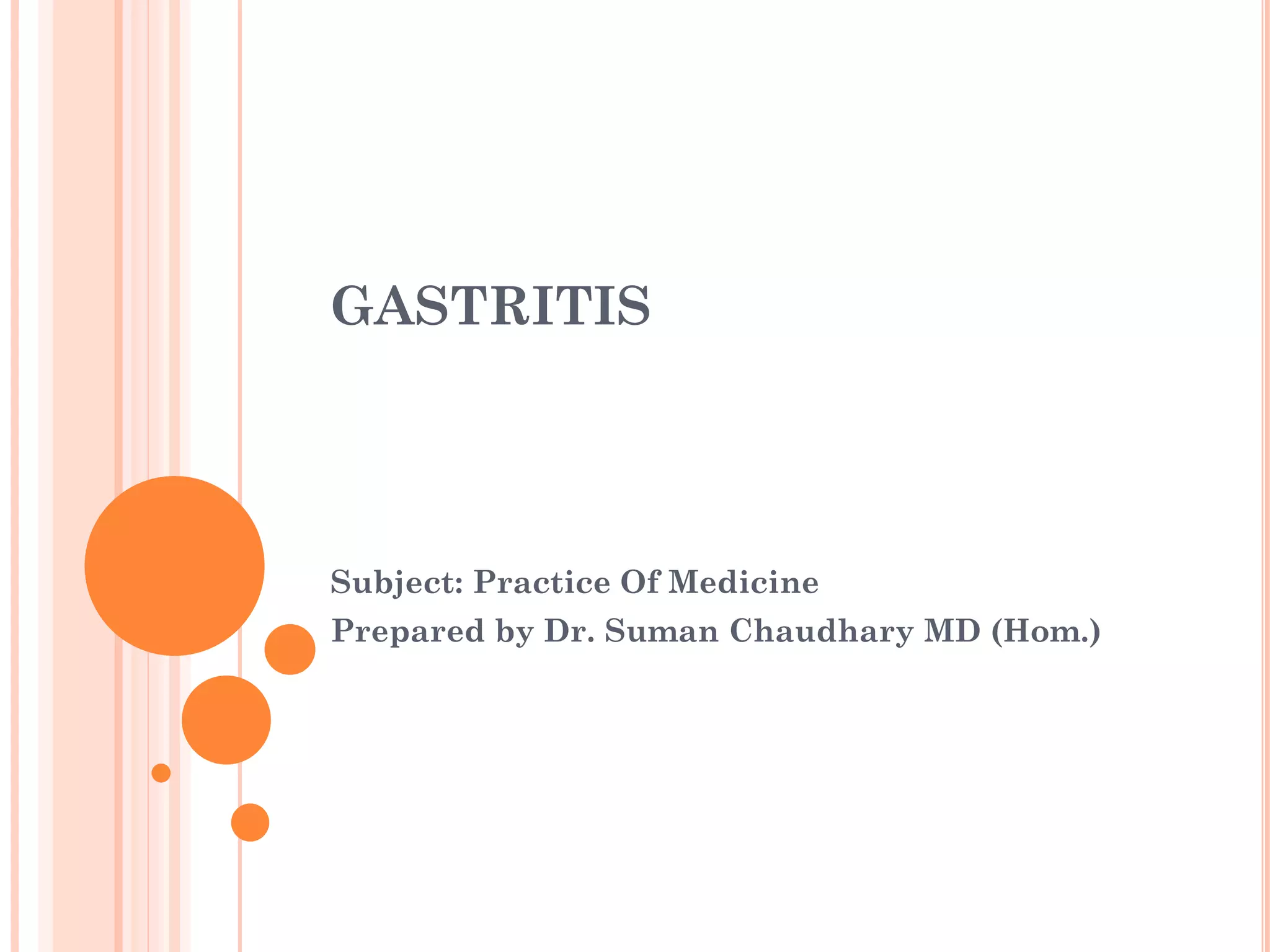 Gastritis | PDF