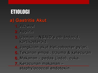 gastritis & esofagitis | PPT