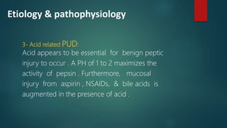 Gastritis And peptic ulcer disese | PPTX
