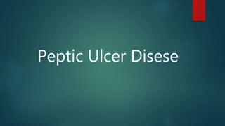 Gastritis And peptic ulcer disese | PPTX