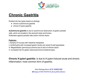 Gastritis & Ulcers marked.pdf MBBS 4th year | PDF
