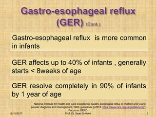 Gastro esophageal reflux disease(GERD) | PPTX