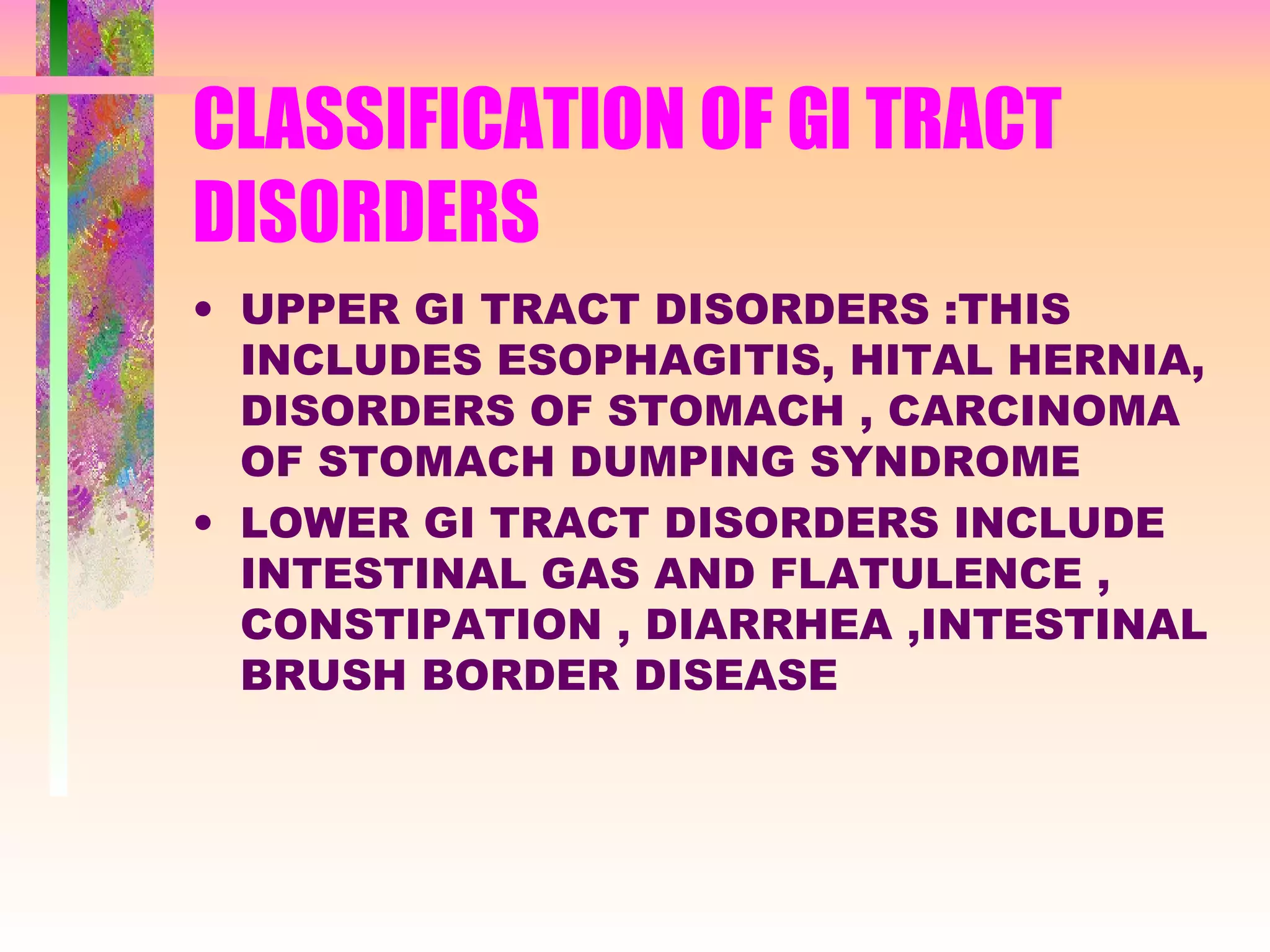 Gastro Intestinal Diseases | PPT