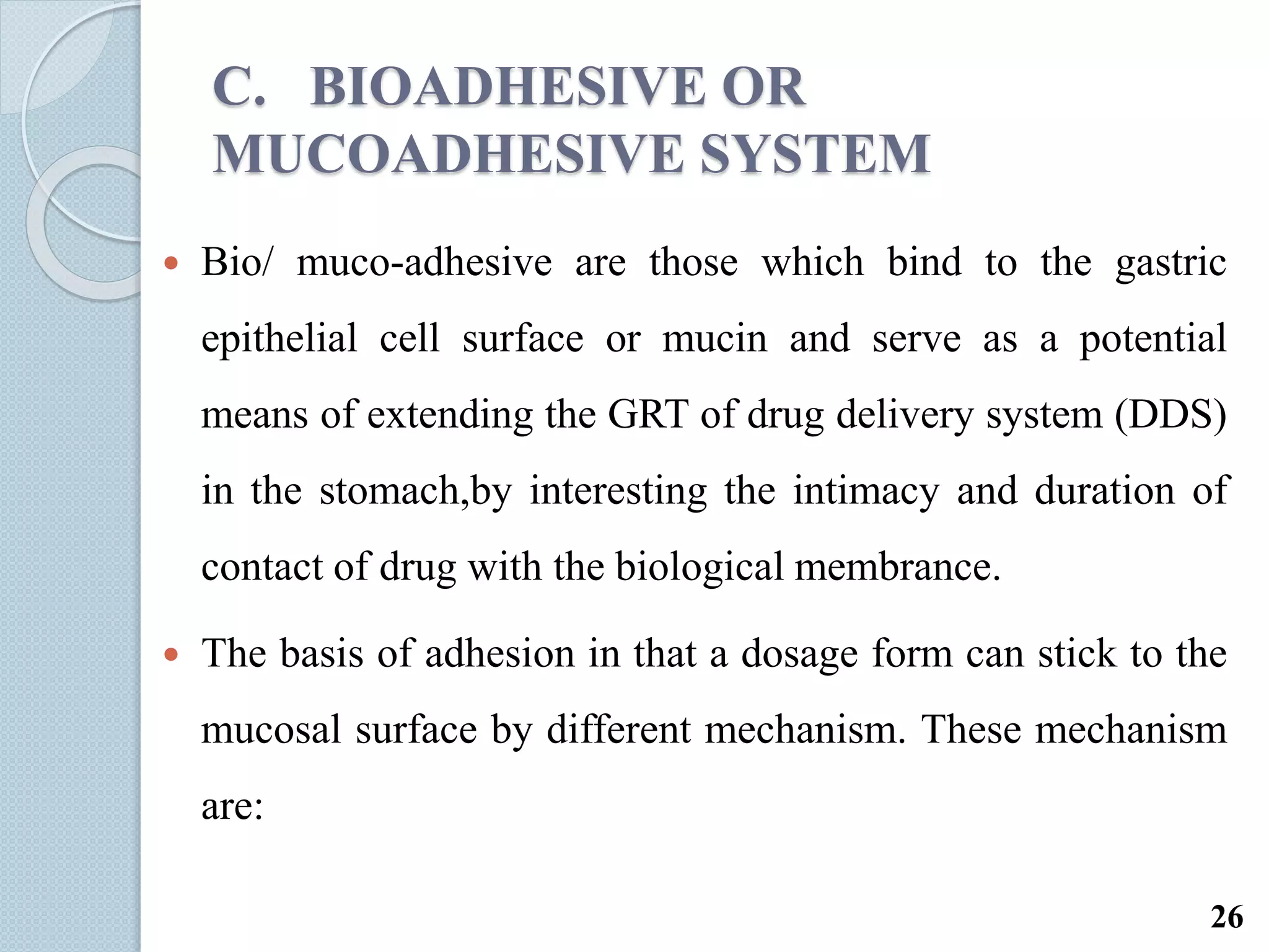 Gastro retentive drug delivery system (GRDDS) | PPTX