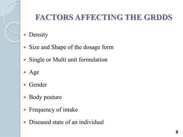 Gastro retentive drug delivery system (GRDDS) | PPTX | Digestive ...