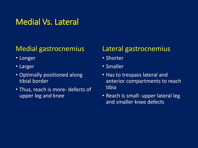 Gastrocnemius flap | PPTX | Death, Injury, or Military Conflict ...