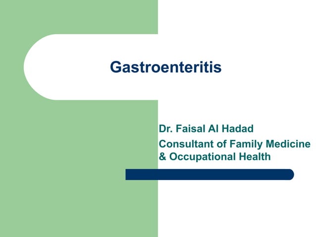 Gastroenteritis | PPT