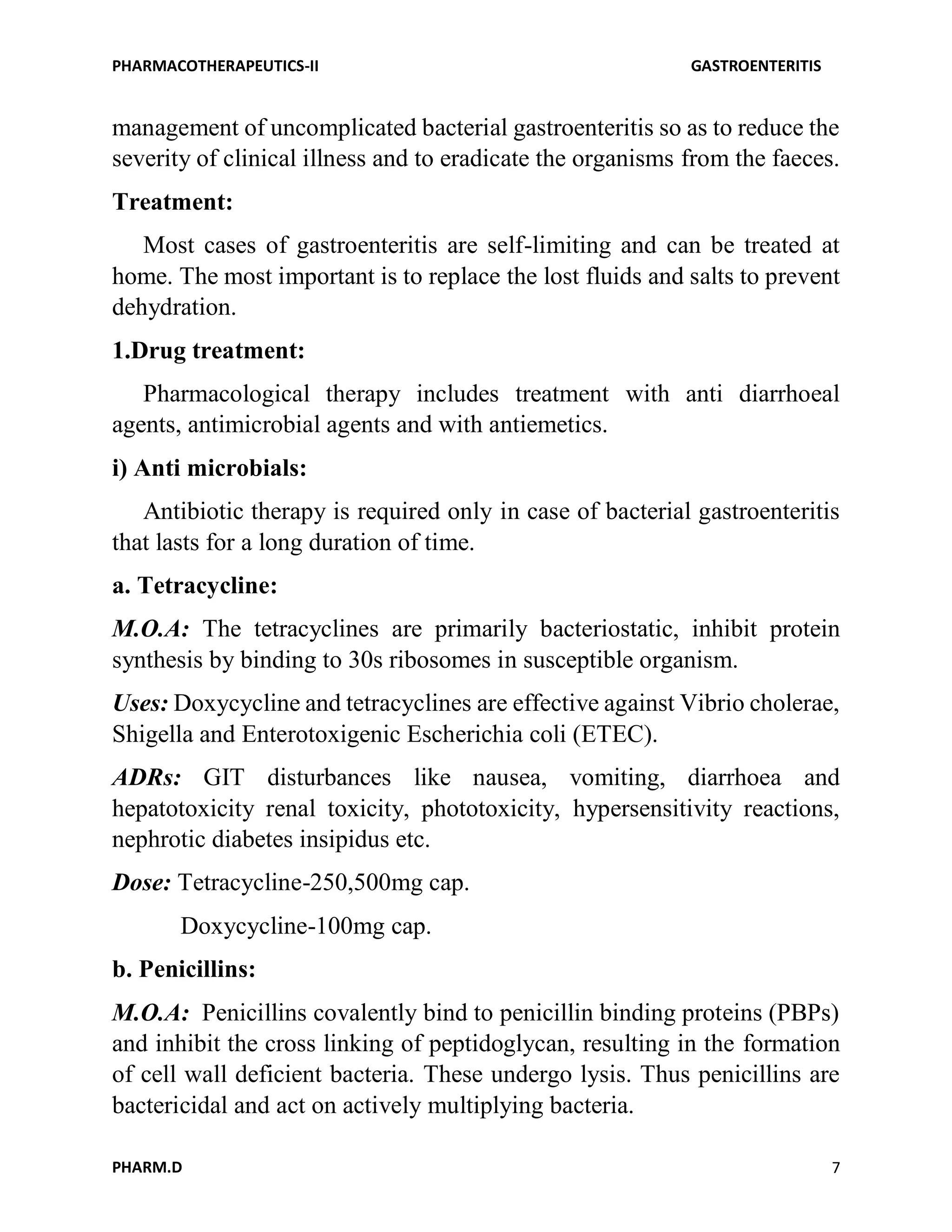 Gastroenteritis | PDF