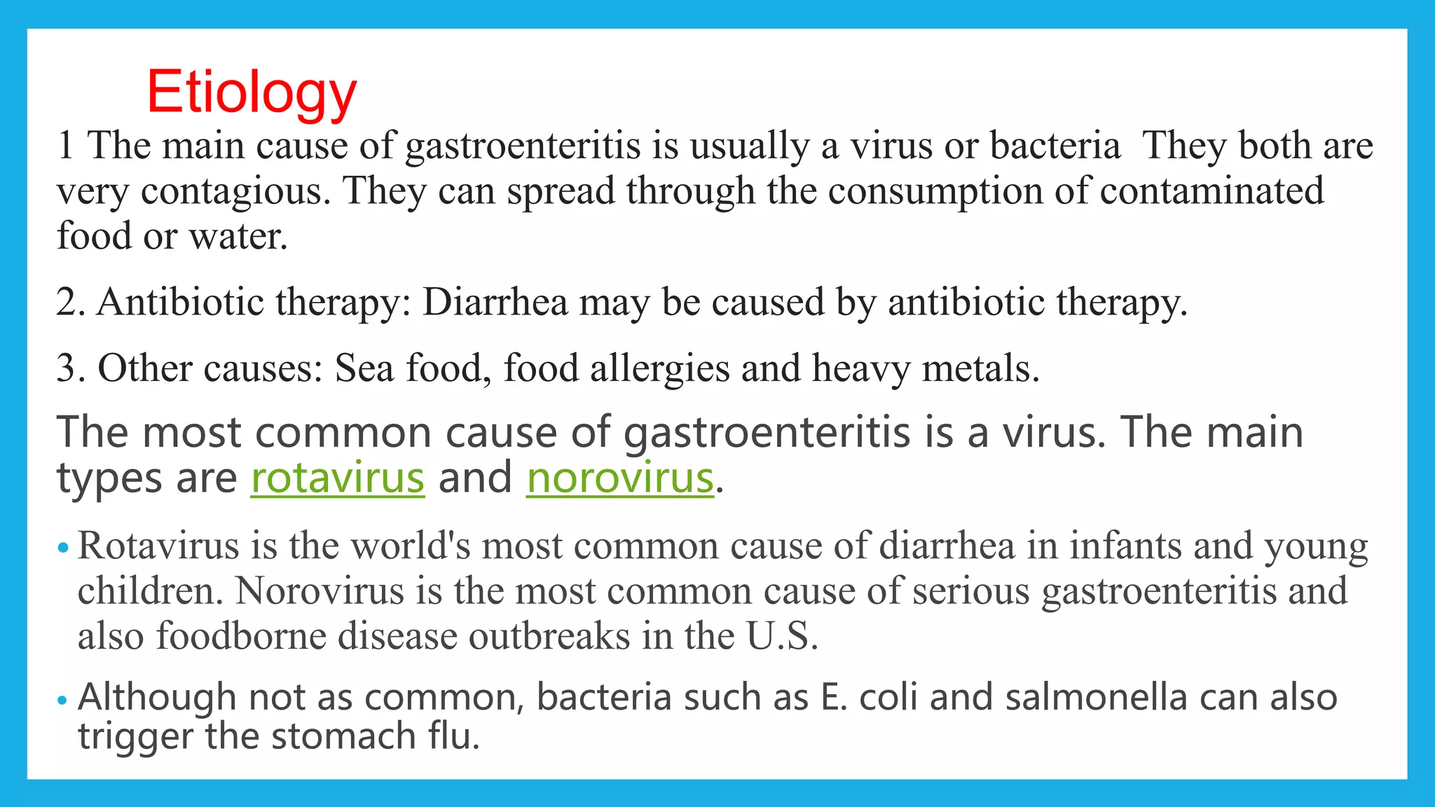 Gastroenteritis.pptx | Digestive Disorders | Diseases and Conditions
