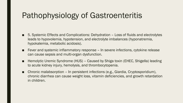 Gastroenteritis, Etiology, Transmission, pathophysiology, diagnosis and treatment | PPT