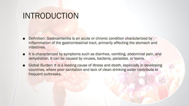 Gastroenteritis, Etiology, Transmission, pathophysiology, diagnosis and ...