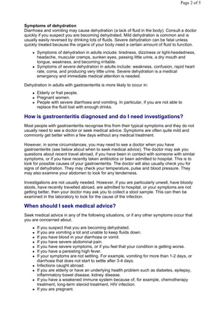 Gastroenteritis Adults | PDF