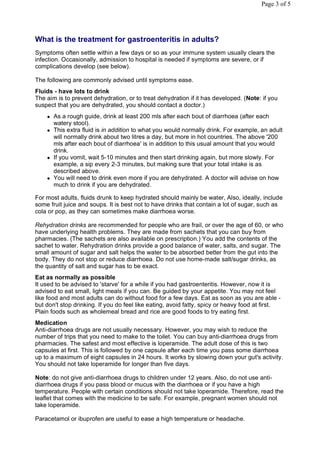 Gastroenteritis Adults | PDF