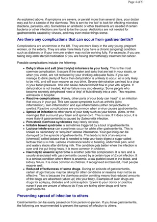 Gastroenteritis Adults | PDF