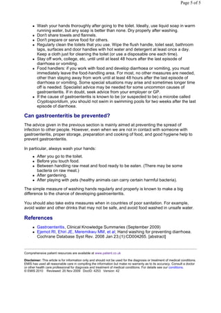 Gastroenteritis Adults | PDF