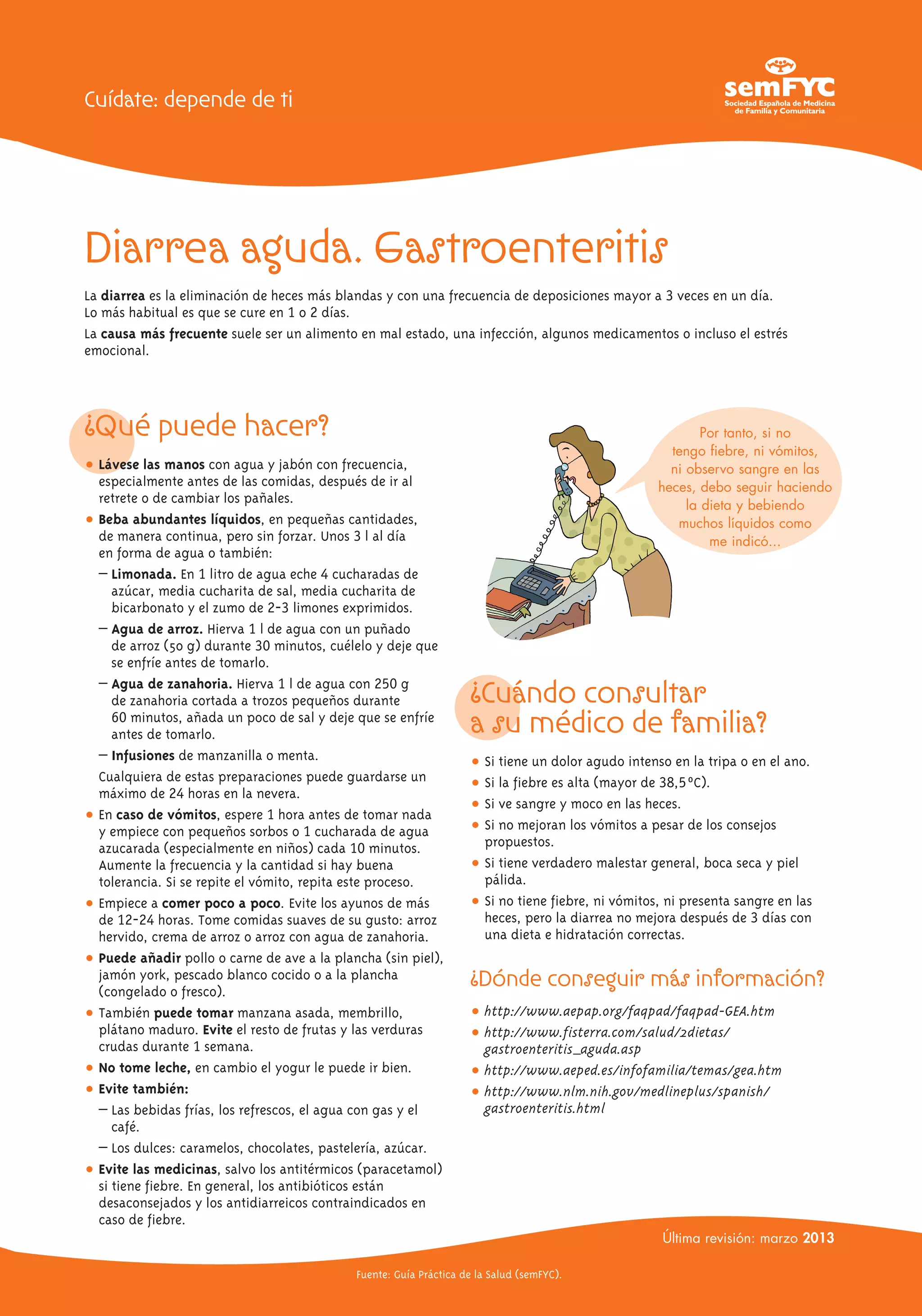 Gastroenteritis autocuidado | PDF