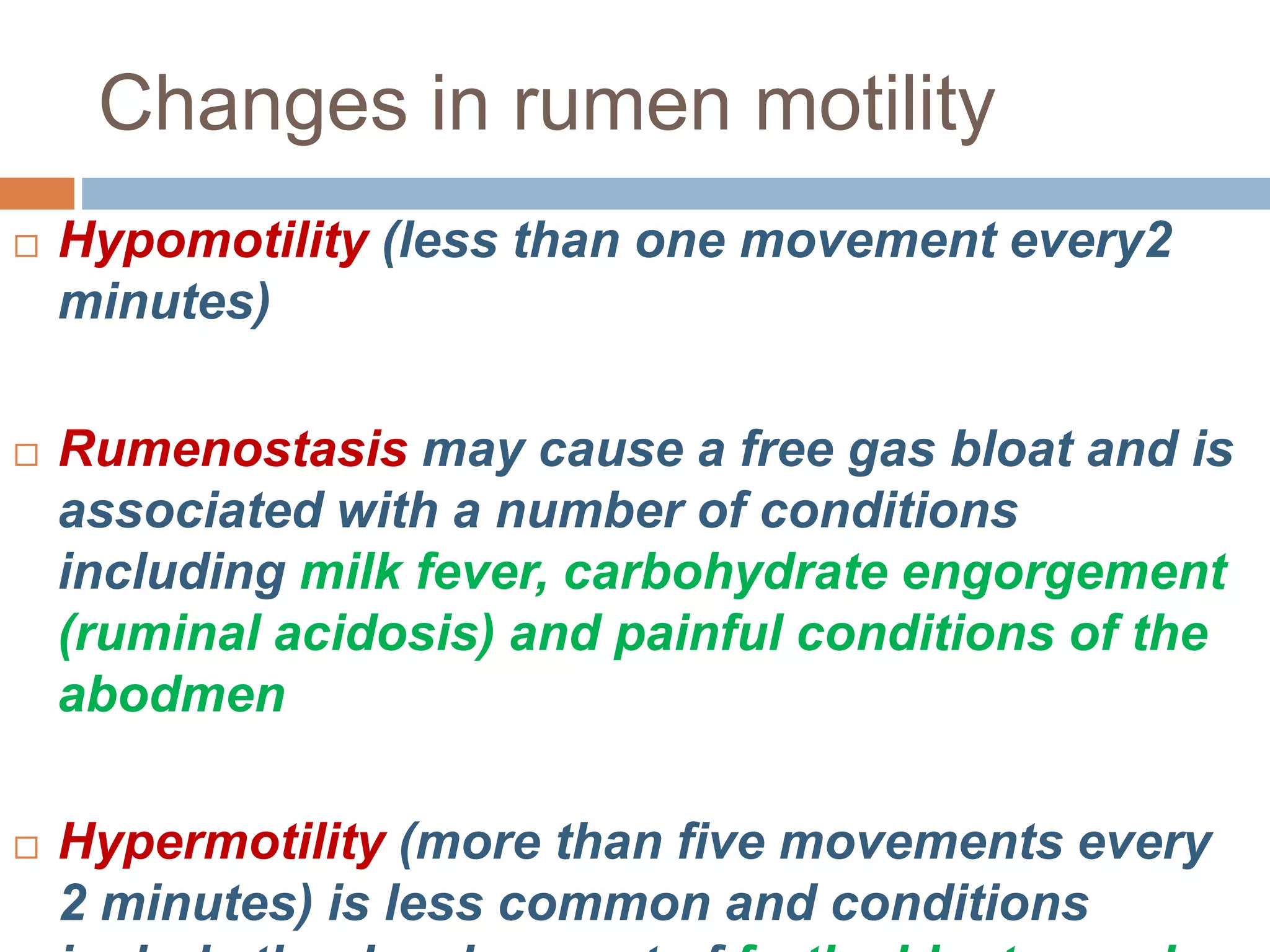 Gastroenterological examination in ruminants | PPTX