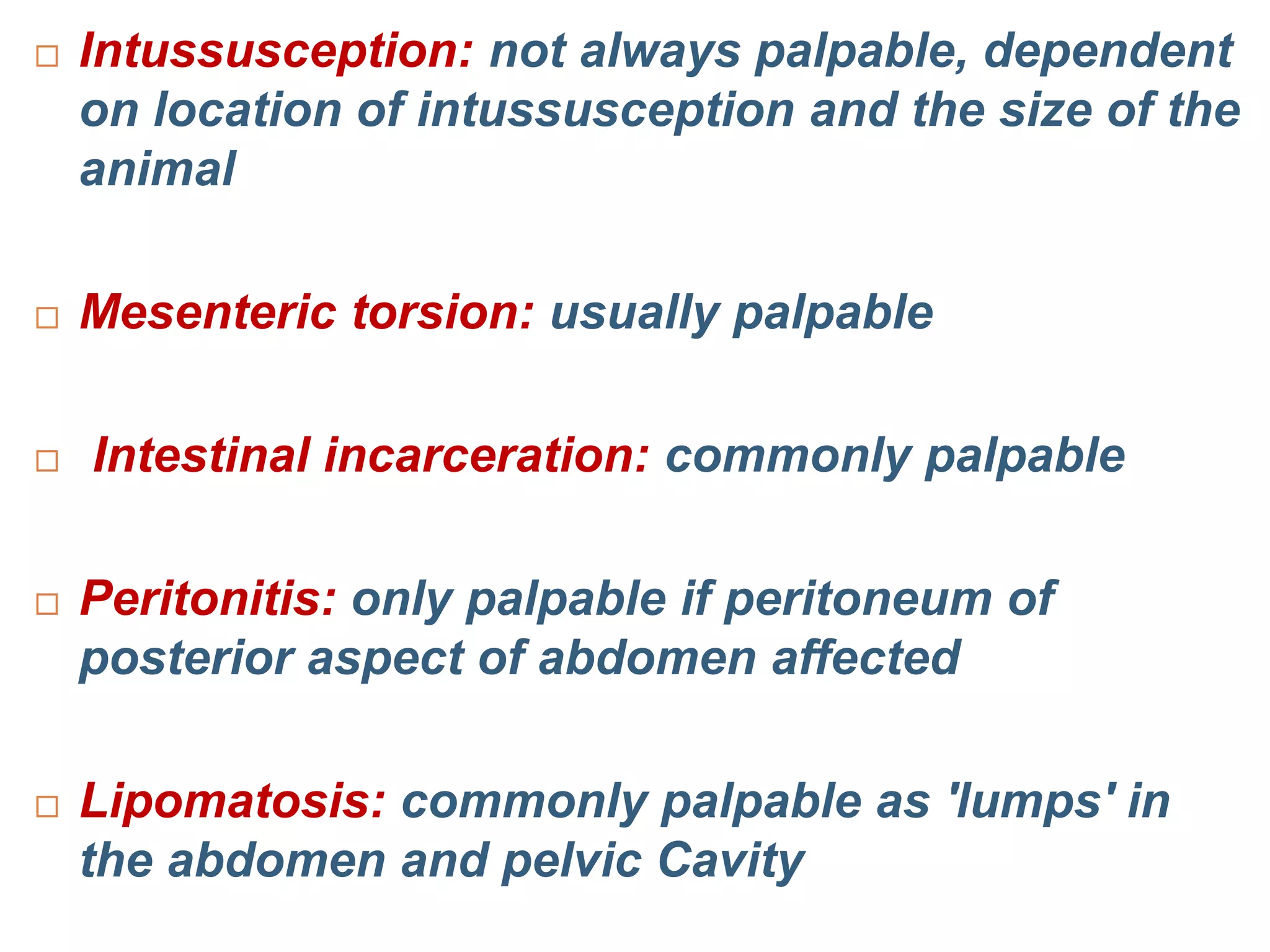 Gastroenterological examination in ruminants | PPTX