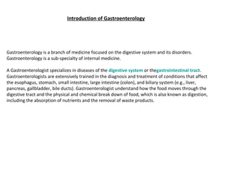 Gastroenterology | PPT