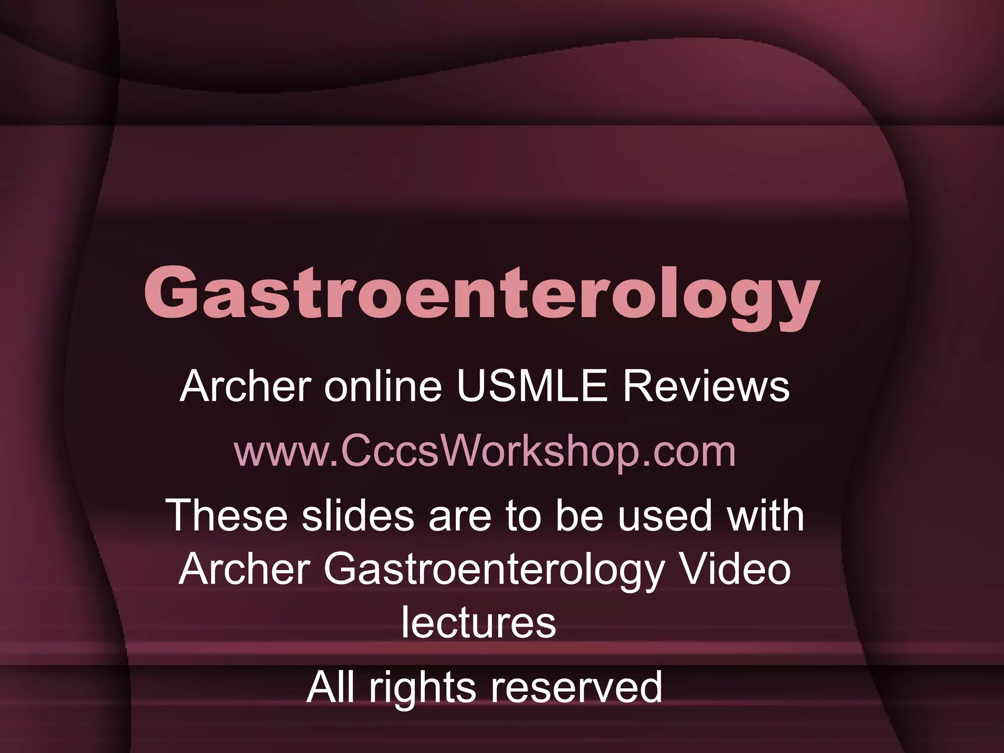 Gastroenterology | PPT
