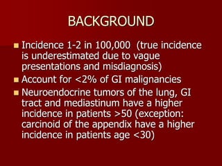 Gastroenteropancreatic neuroendocrine tumors h | PPT