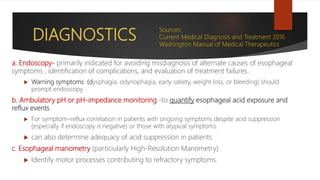 Gastroesophageal reflux disease | PPTX
