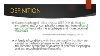Gastroesophageal reflux disease | PPTX | Digestive Disorders | Diseases ...