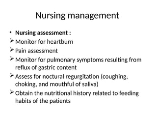 Gastroesophageal reflux disease and itsnursingmanagement .pptx