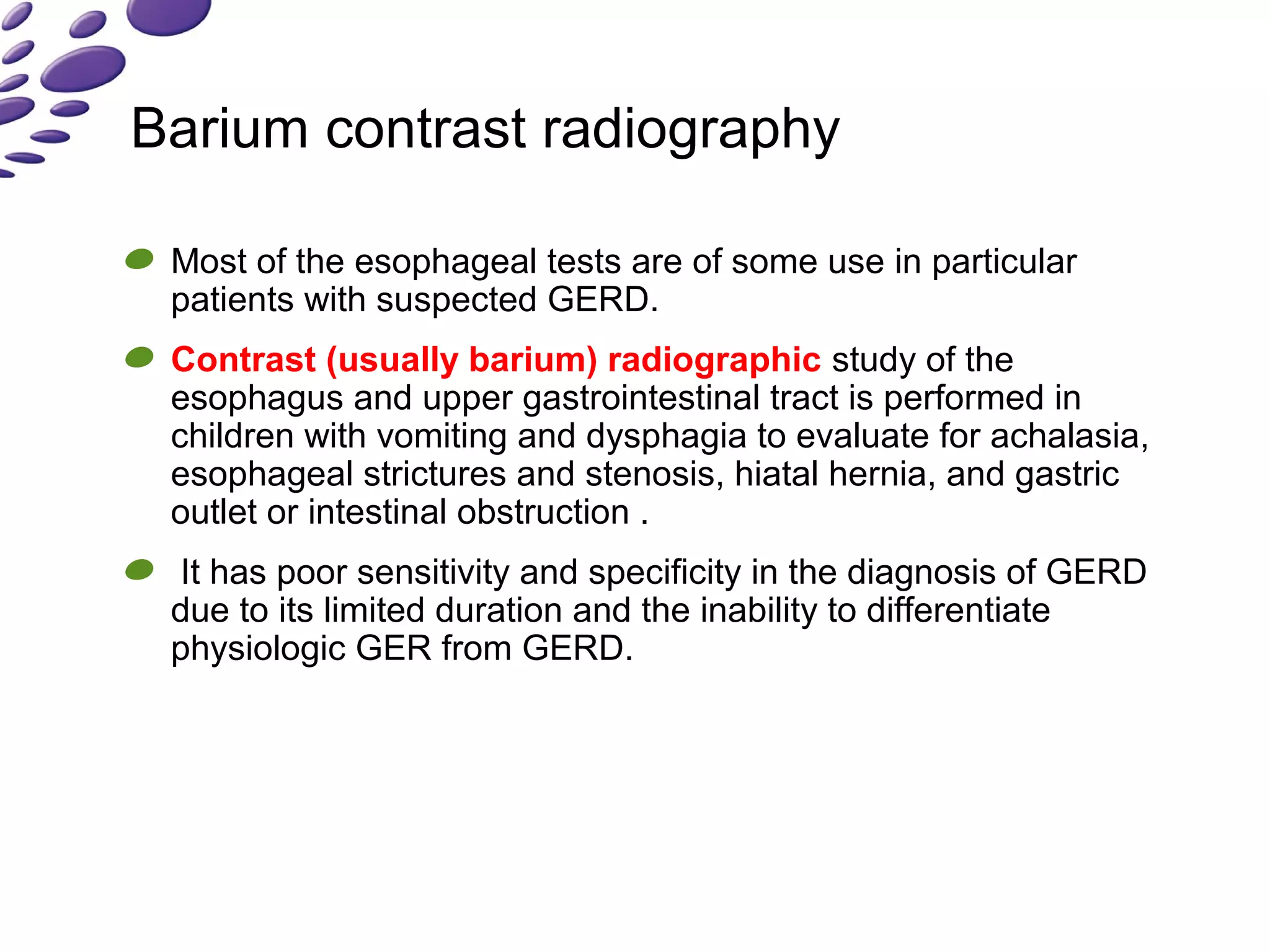 Gastro Esophageal Reflux Disease (GERD) in children | PPT