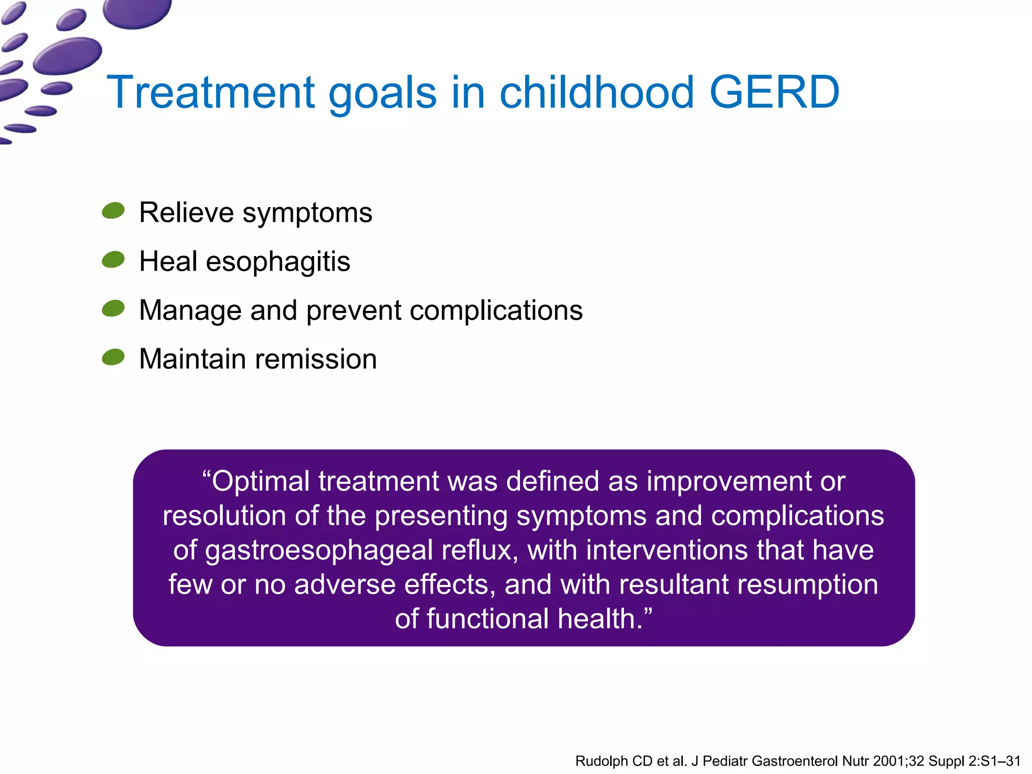 Gastro Esophageal Reflux Disease (GERD) in children | PPT