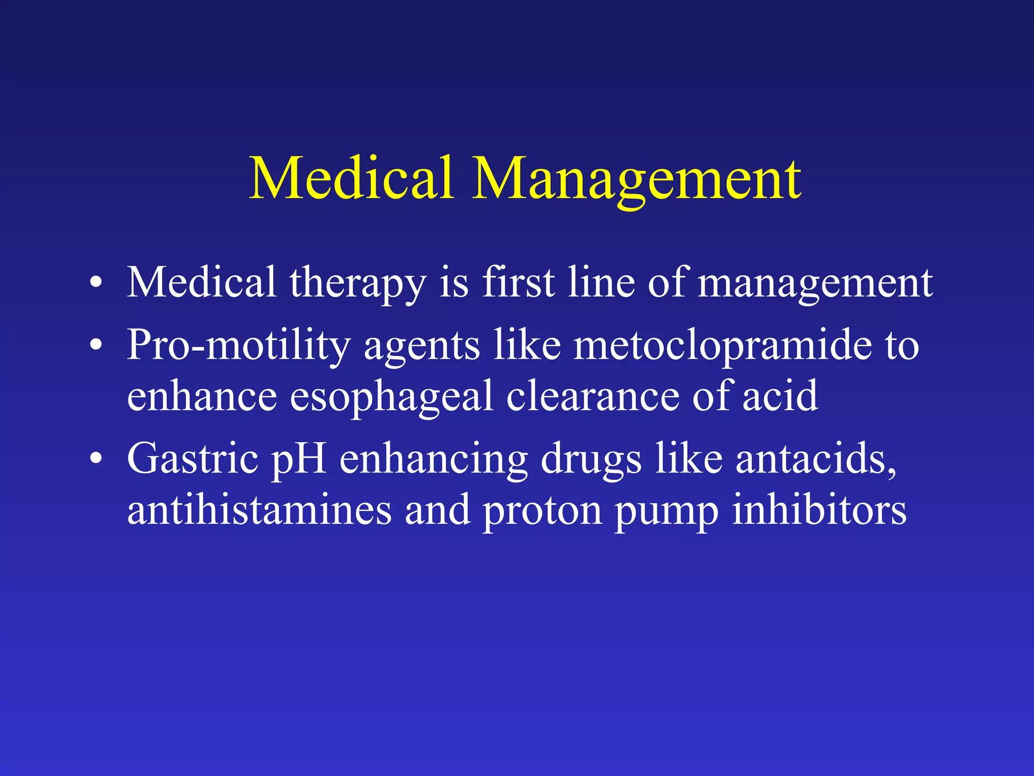 Gastroesophageal Reflux Disease Pathophysiology and Treatment | PPT