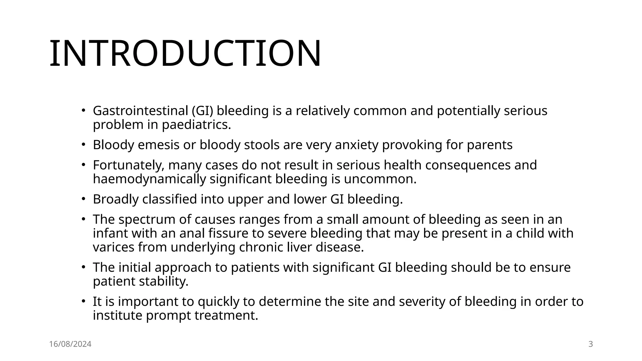 GASTROINTESTINA BLEEDING in paediatrics. | PPTX