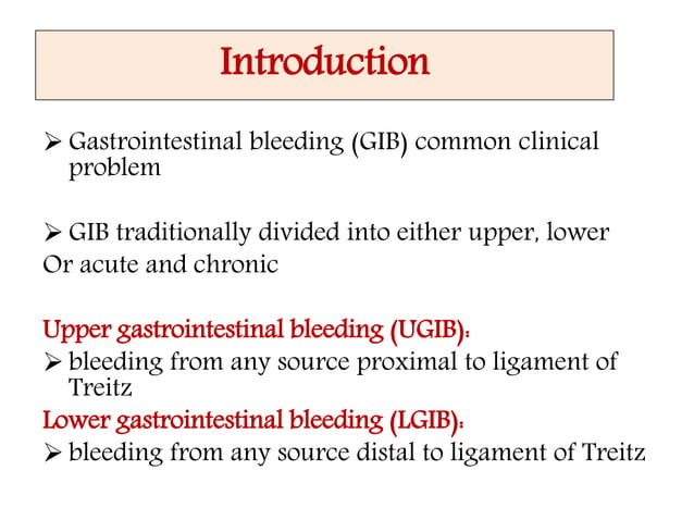 GASTROINTESTINAL-BLEEDING.ppt | Digestive Disorders | Diseases and ...