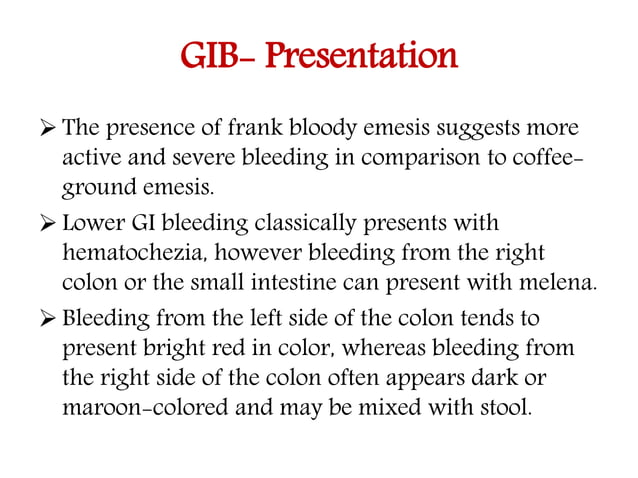 GASTROINTESTINAL-BLEEDING.ppt | Digestive Disorders | Diseases and ...