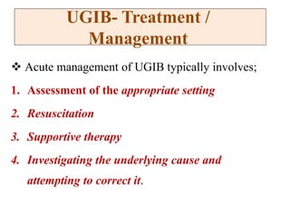 UPPER AND LOWER GASTROINTESTINAL BLEEDINGBLEEDING.ppt | Blood Disorders ...