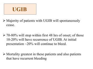 UPPER AND LOWER GASTROINTESTINAL BLEEDINGBLEEDING.ppt