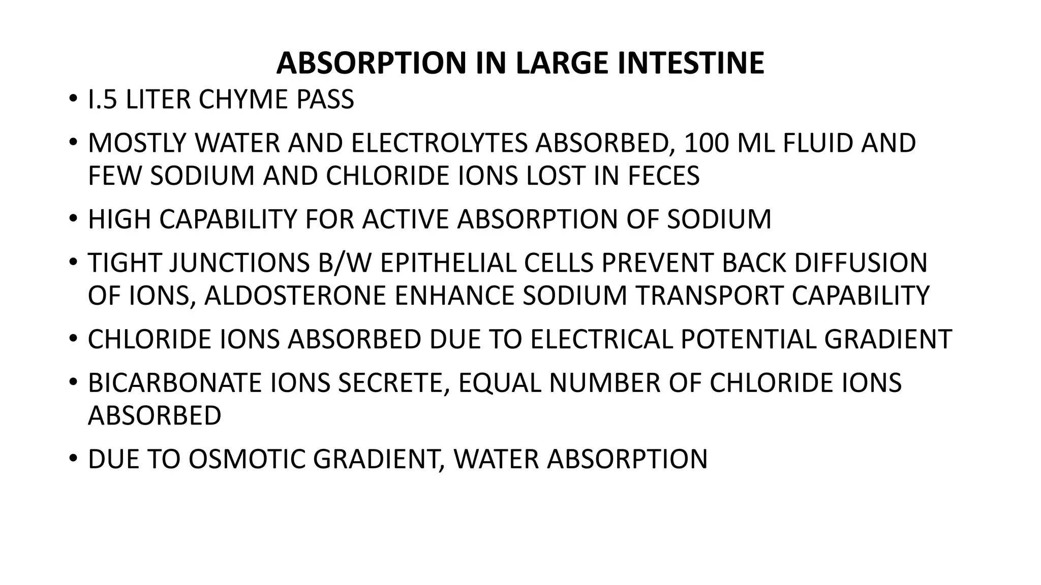 Gastrointestinal absorption | PPTX
