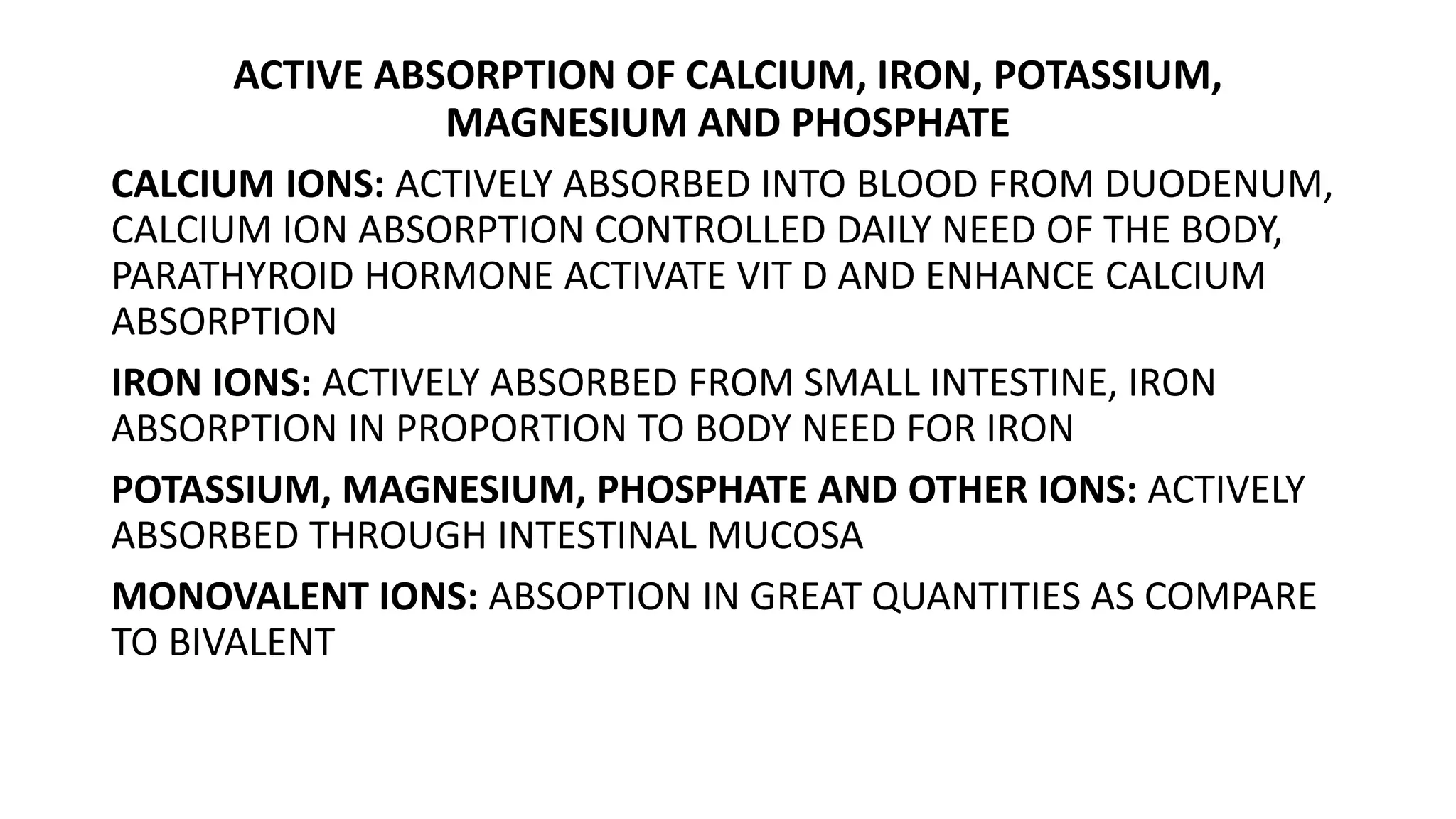 Gastrointestinal absorption | PPTX
