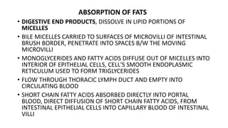 Gastrointestinal absorption | PPTX