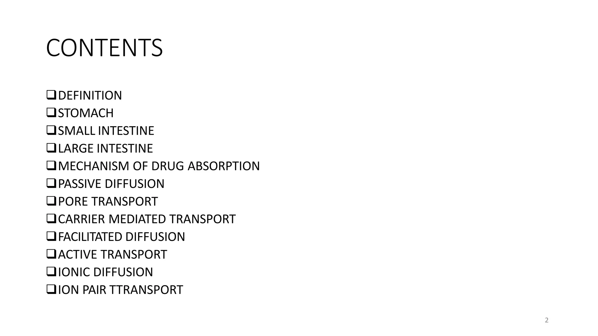 Gastrointestinal absorption of drugs | PPTX