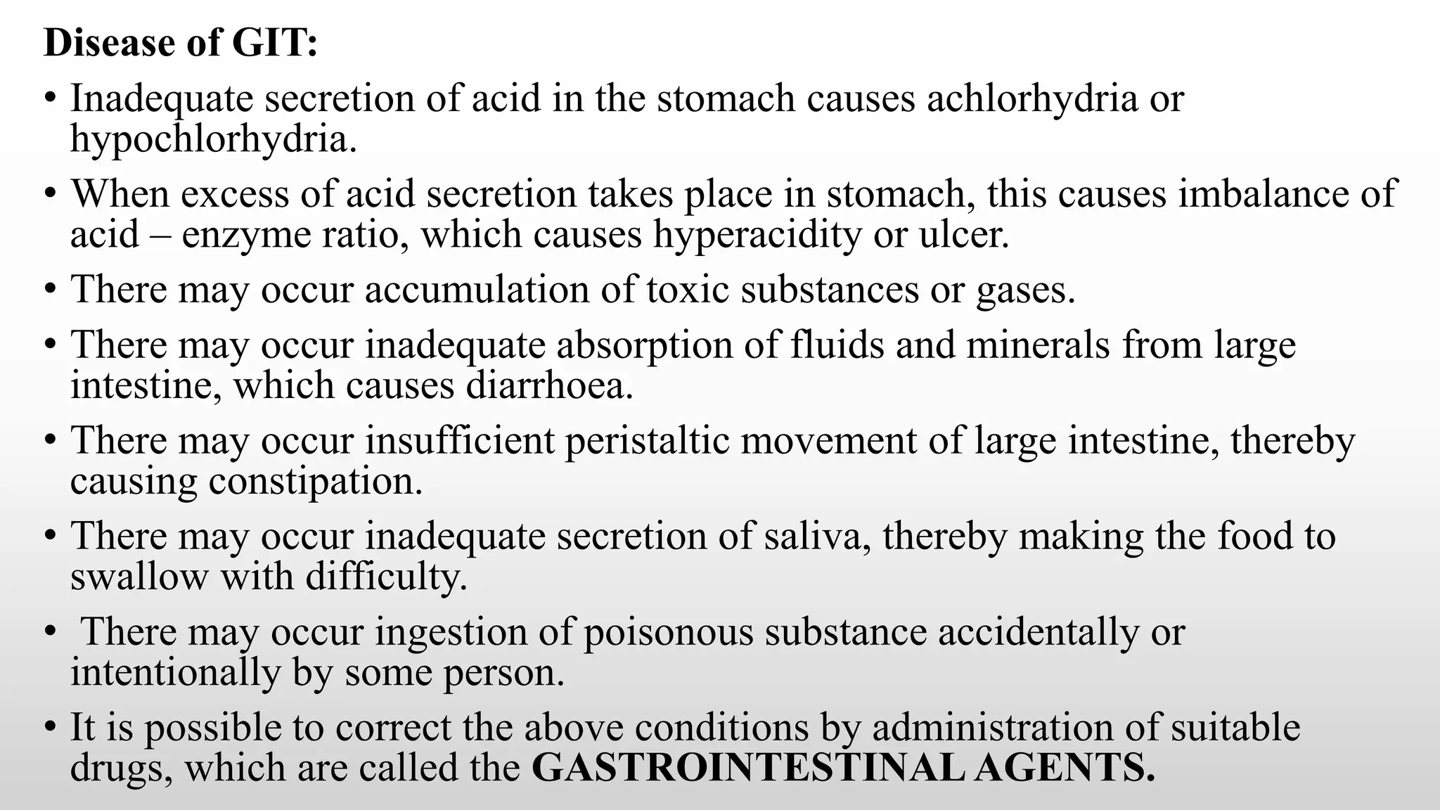 Gastrointestinal agents.Pharmaceutical Inorganic chemistry UNIT-III ...