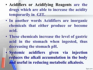 Gastrointestinal agents _ Acidifiers.ppt