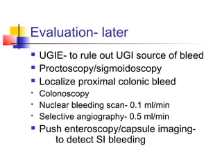 Gastro intestinal bleed | PPT