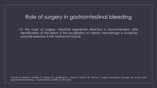 Lower Gastrointestinal Bleeding - General Approach | PDF