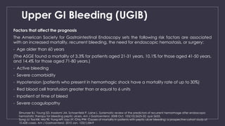 Upper Gastrointestinal Bleeding (UGIB) - General Approach | PPT